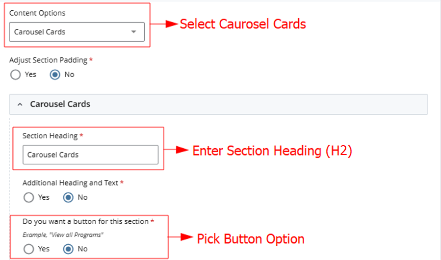Carousel Cards Module Tutorial