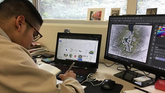 landscape architect at work